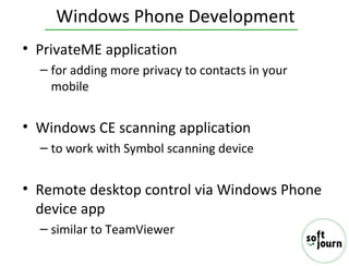 Softjourn mobile experience | PPT