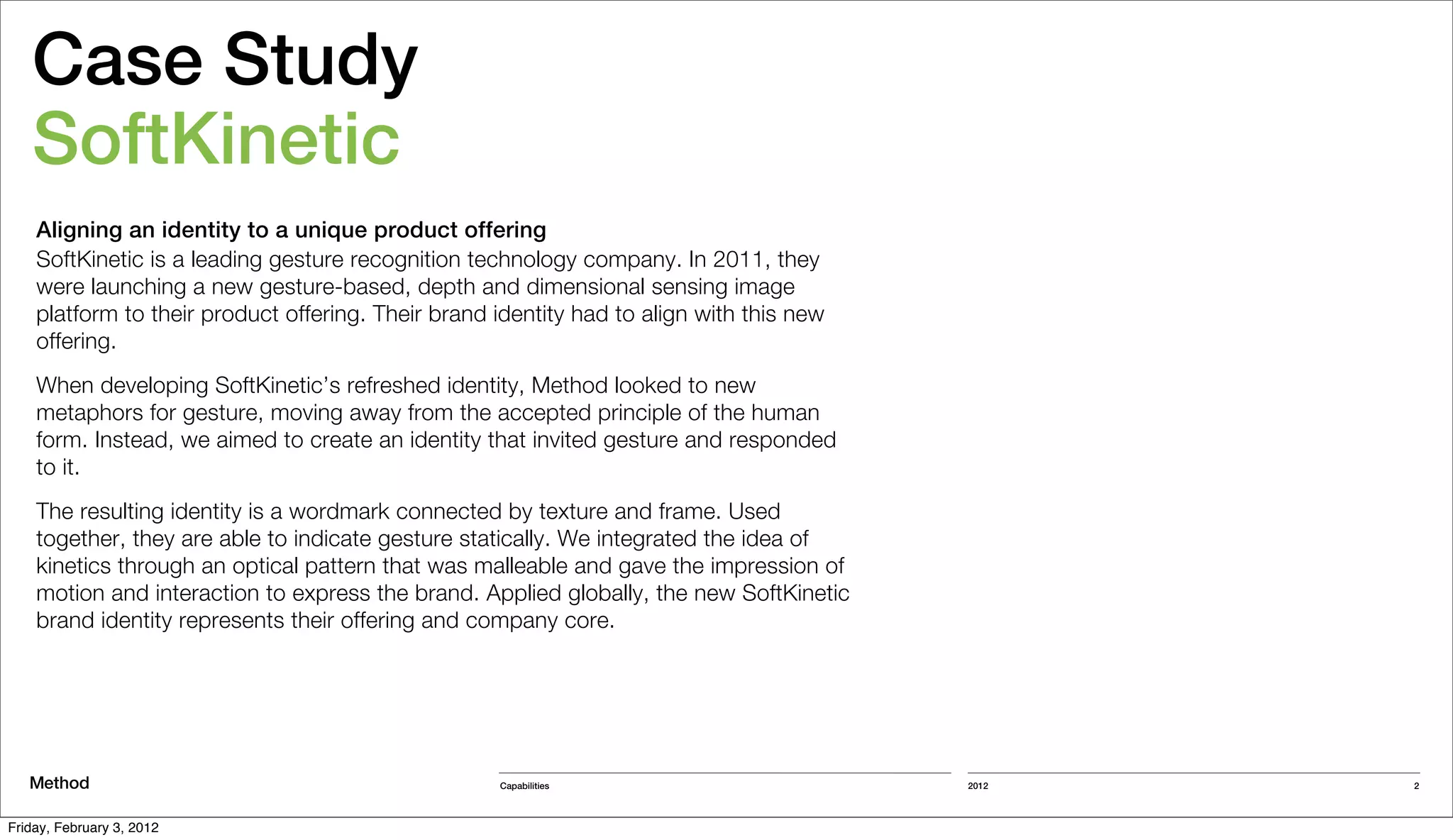 Soft kinetic identity | PPT