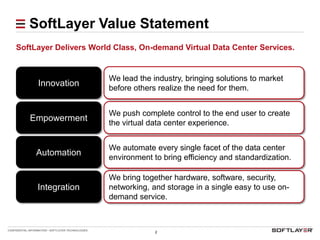 SoftLayer Company Overview | PPTX