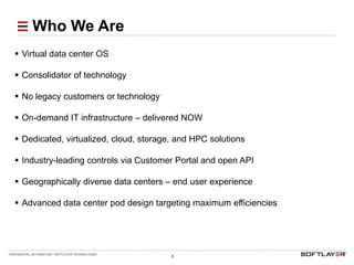 SoftLayer Company Overview | PPTX