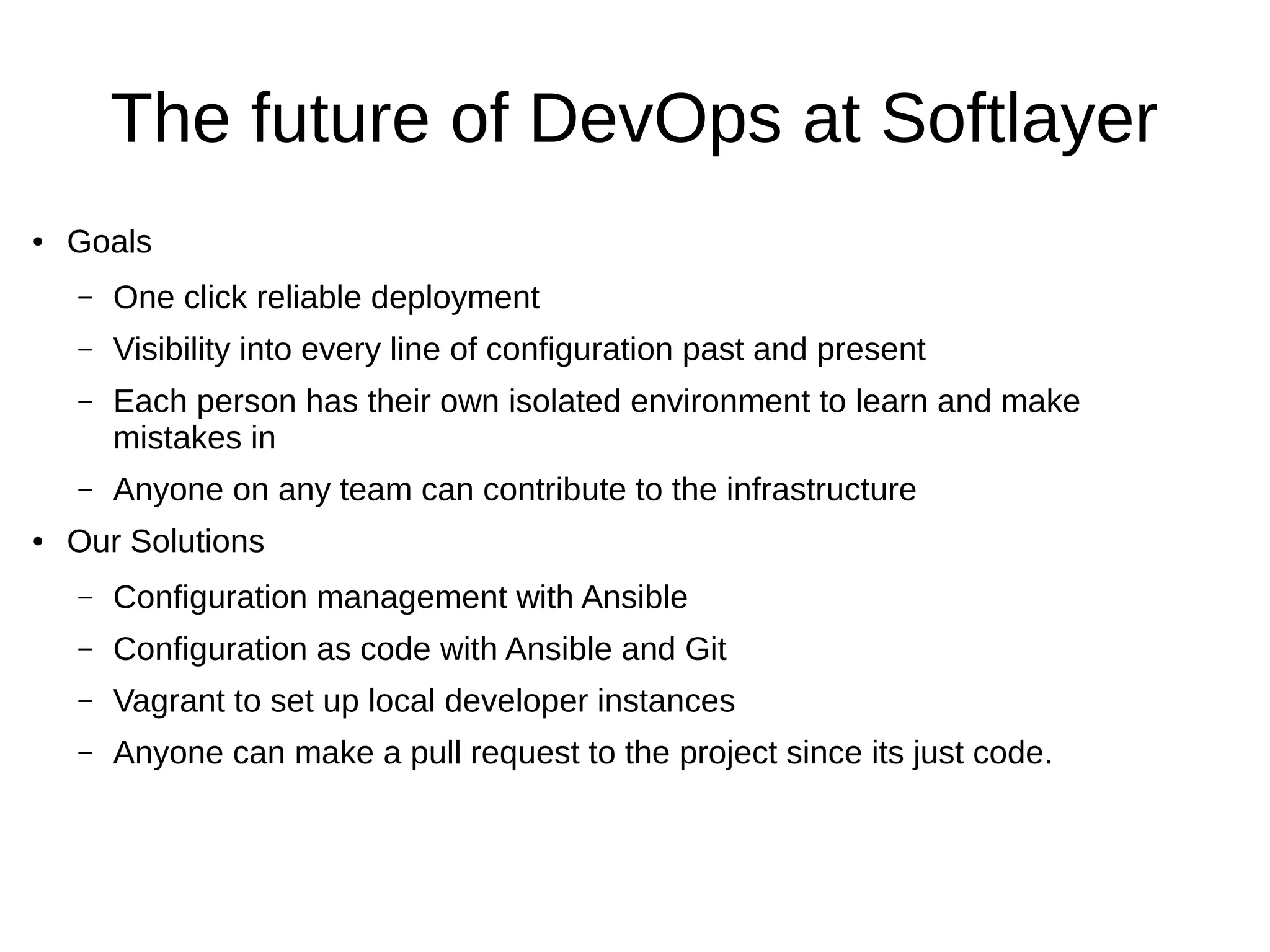 Softlayer devops | PPT