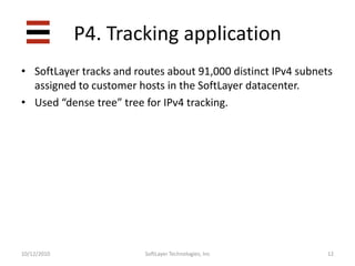 Softlayer Technologies texasipv6taskforce | PPTX | Computer Networking | Computing
