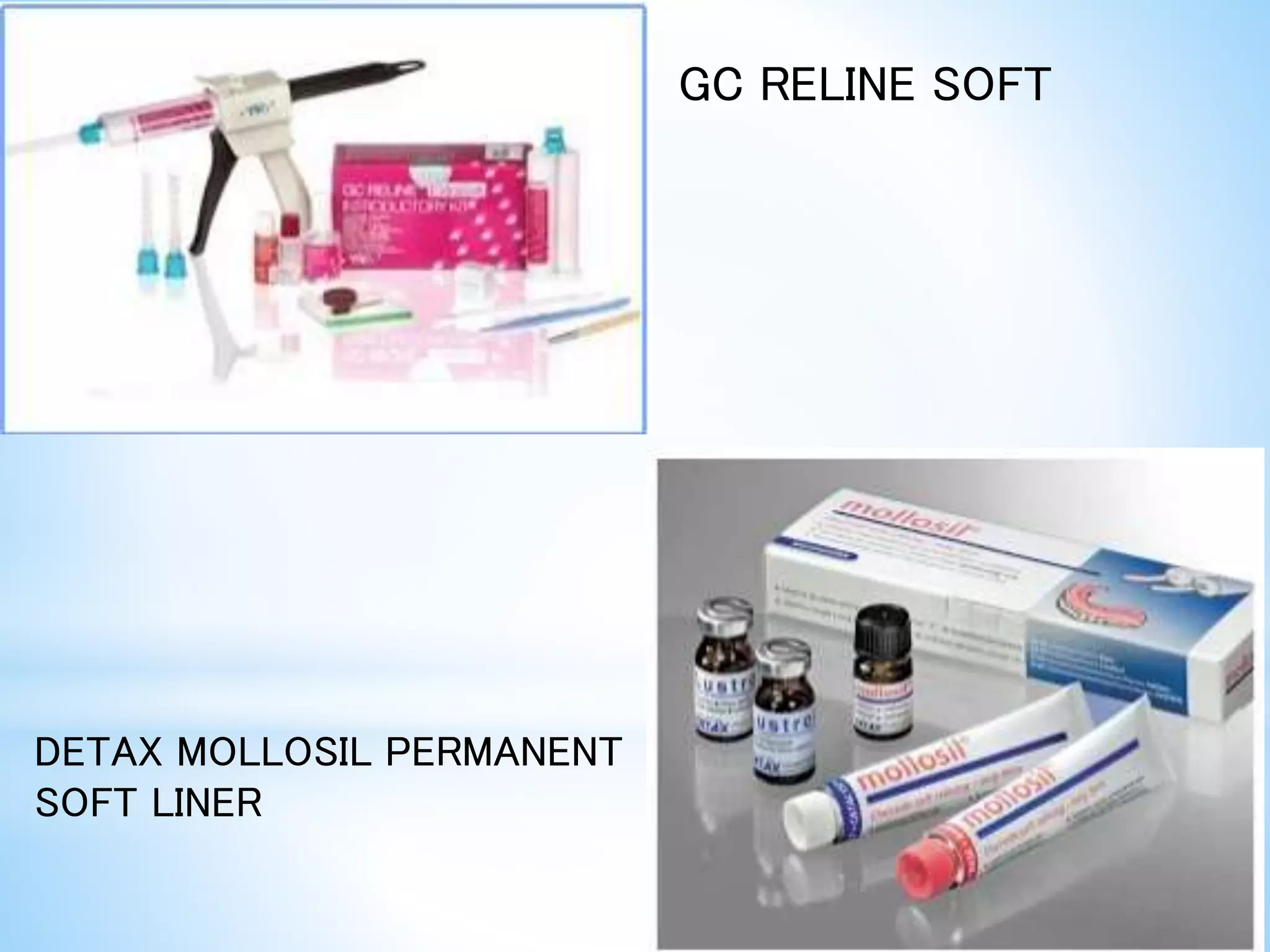 Soft liners and tissue conditioners | PPTX