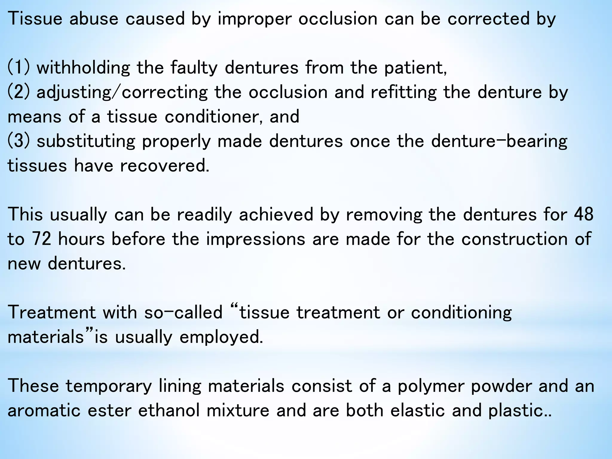 Soft liners and tissue conditioners | PPTX