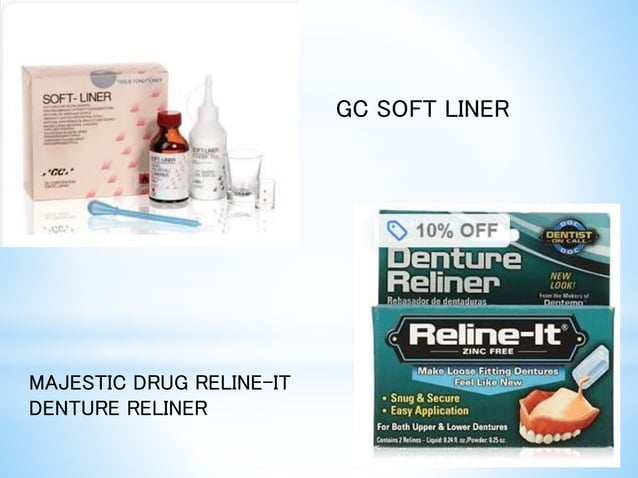 Soft liners and tissue conditioners | PPTX | Dental Health | Diseases ...