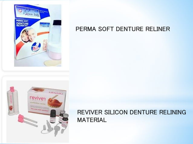 Soft liners and tissue conditioners | PPTX | Dental Health | Diseases ...