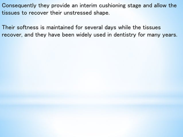 Soft liners and tissue conditioners | PPTX | Dental Health | Diseases ...