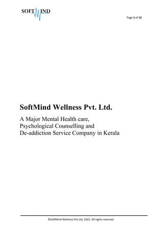 Top Psychological Counselling | Mental Health care services in Kerala | PDF
