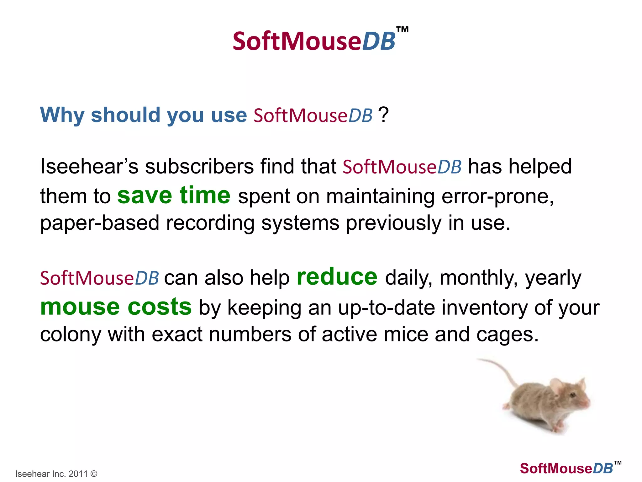 Softmouse brief overview september 20 2011 | PPT