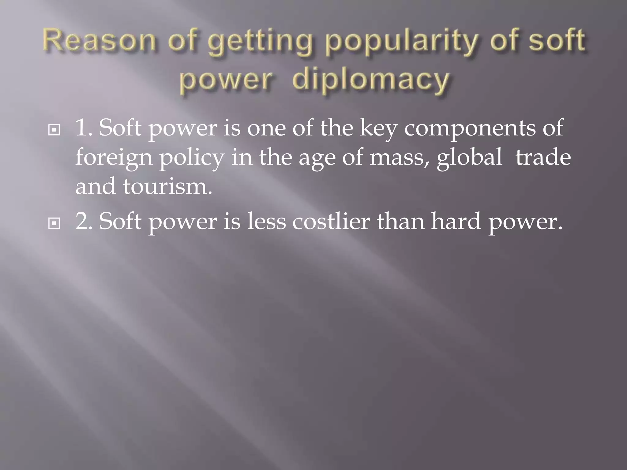 Soft Power Diplomacy | PPTX