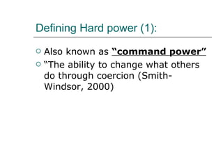 Soft Power Vs Hard Power | PPT