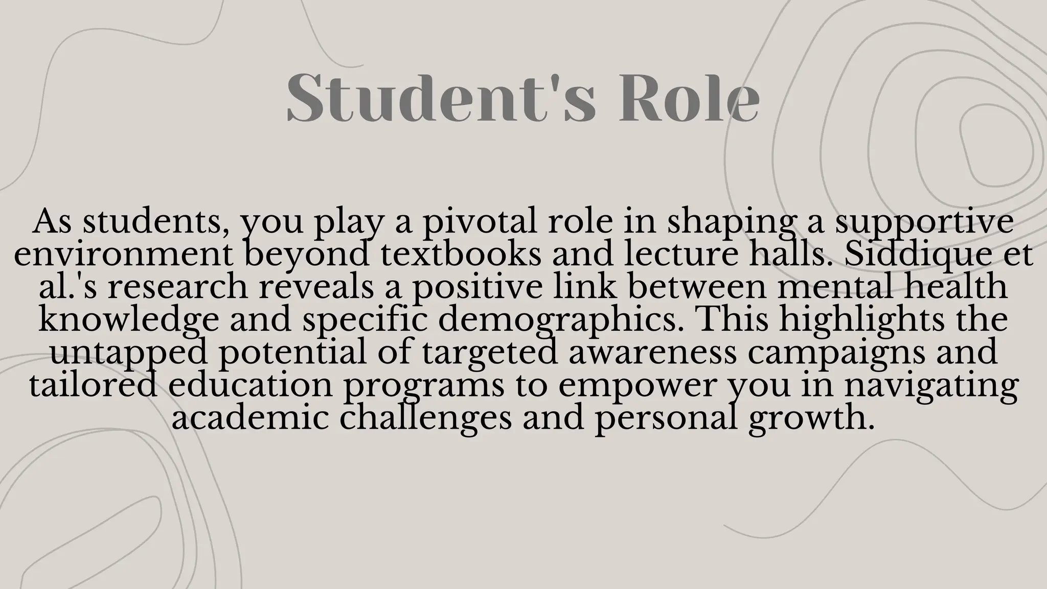 Mental Health in the Educational Community | PPT