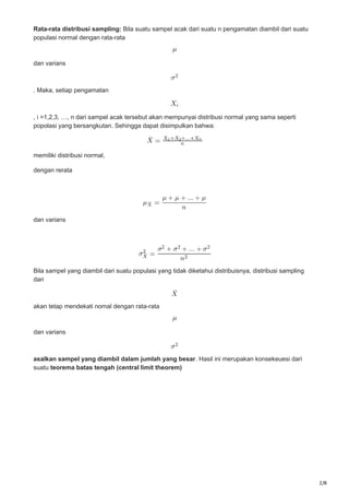 cara hitung manual uji normalitas dengan uji kolmogorov-smirnov | PDF