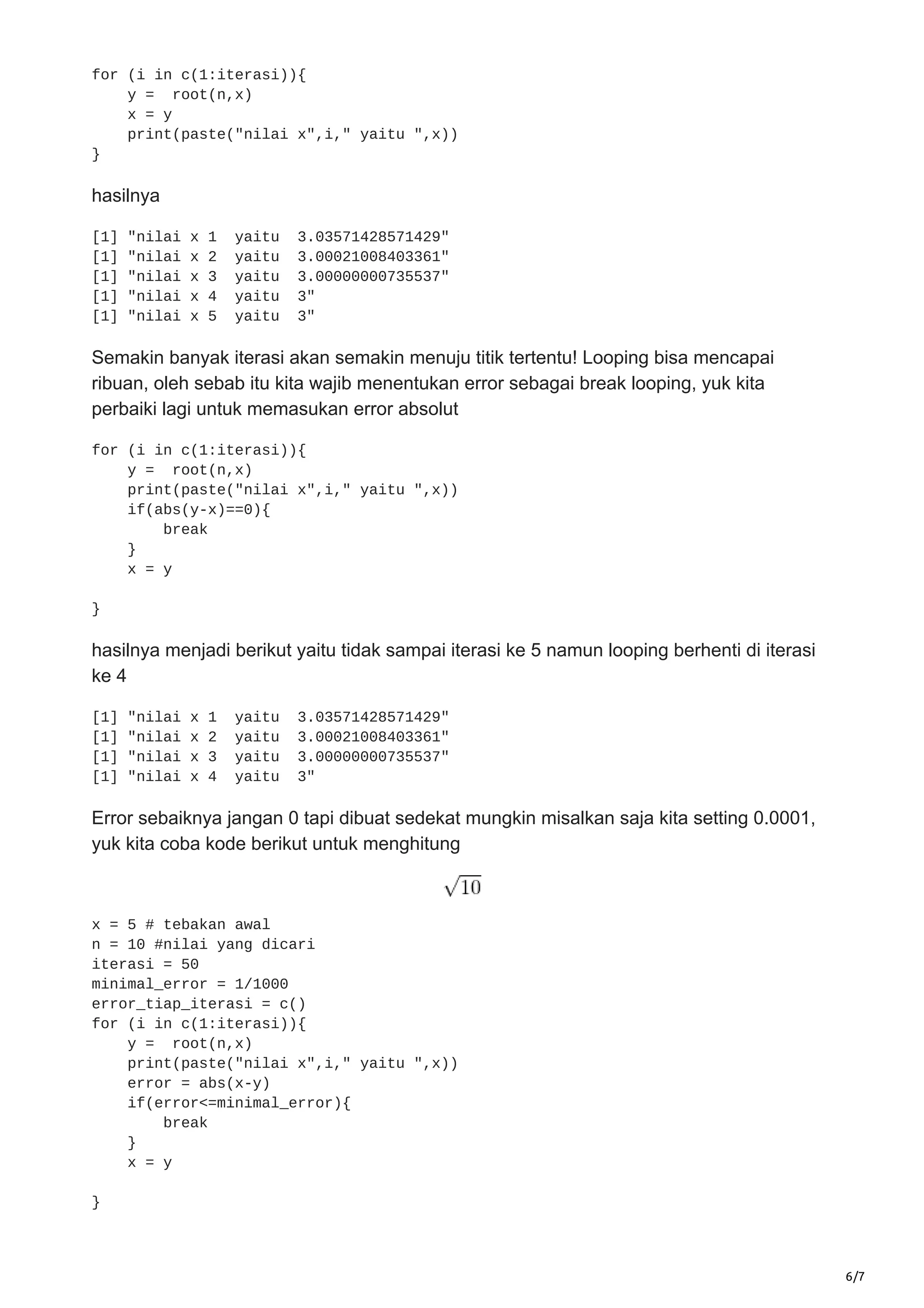 pengantar metode numerik | PDF
