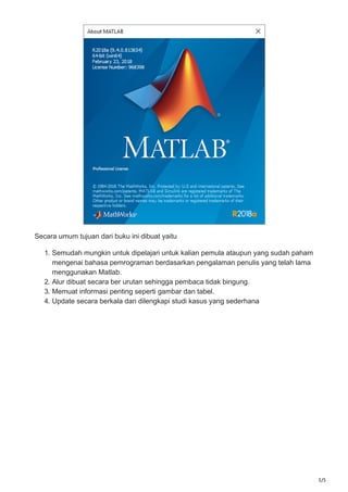 Belajar Pemrograman Matlab | PDF