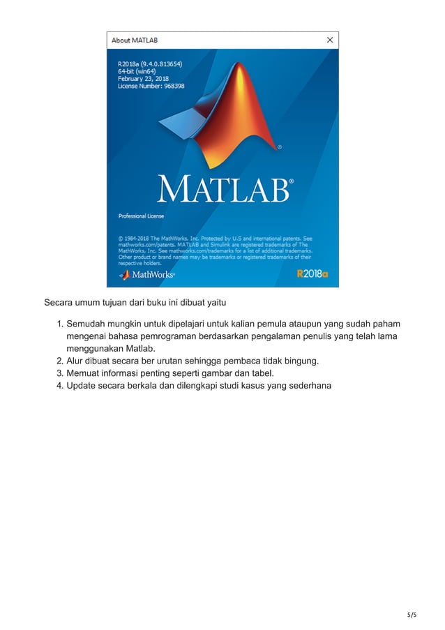 Belajar Pemrograman Matlab | PDF