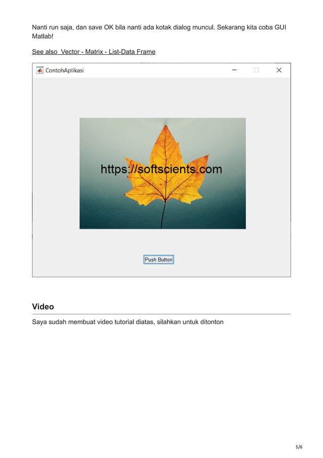 cara membuat aplikasi gui di matlab | PDF