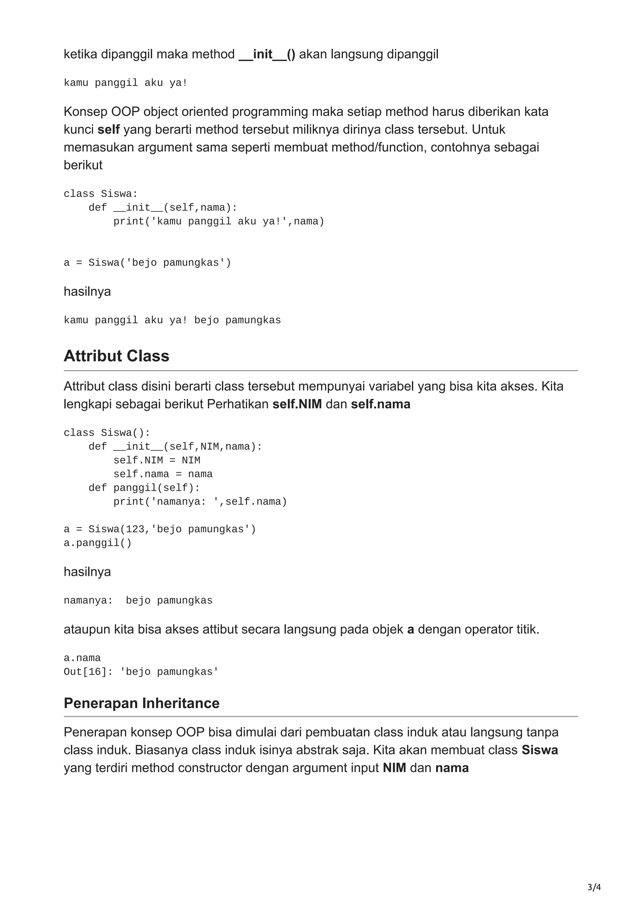 Penjelasan Konsep Oop Object Oriented Programming Pdf
