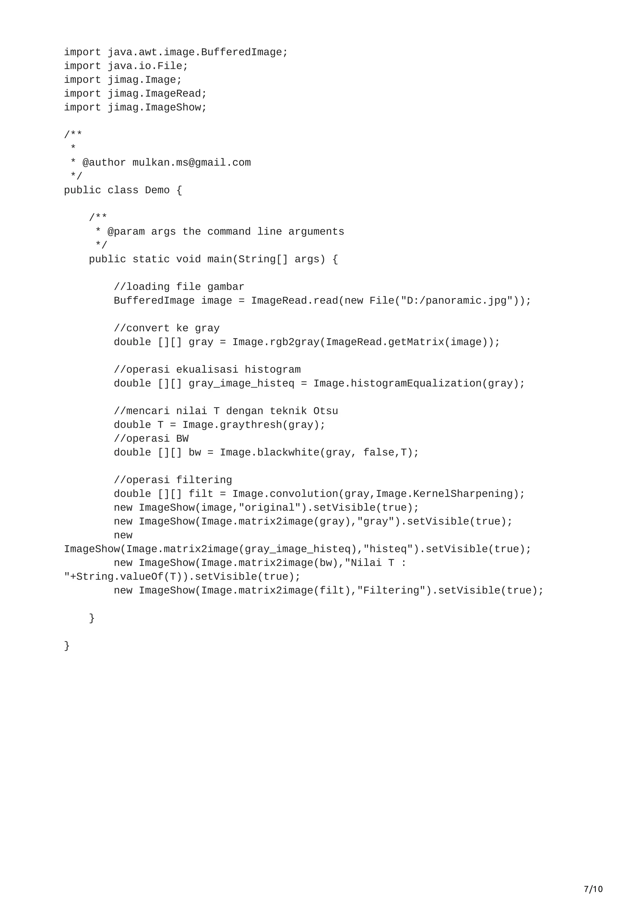 pengolahan citra digital dengan java | PDF