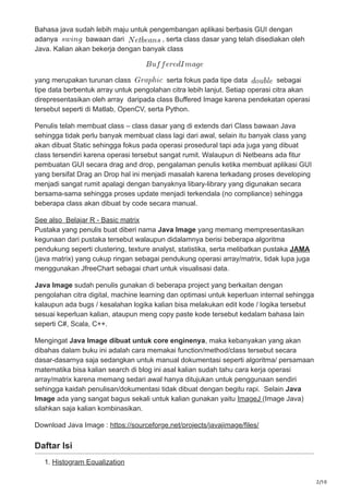 pengolahan citra digital dengan java | PDF