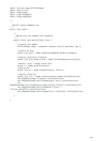 pengolahan citra digital dengan java | PDF