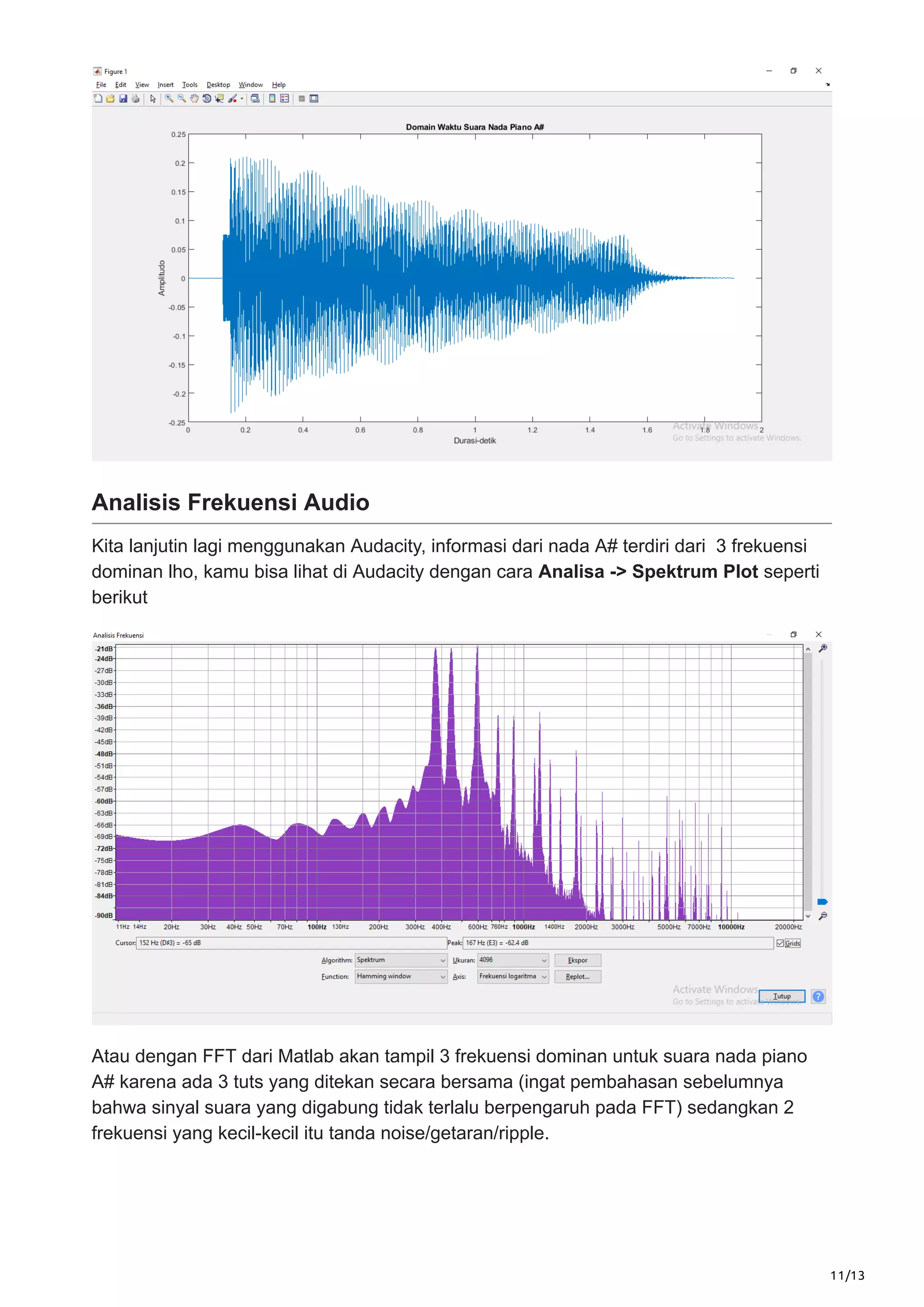pengolahan sinyal digital dengan matlab | PDF