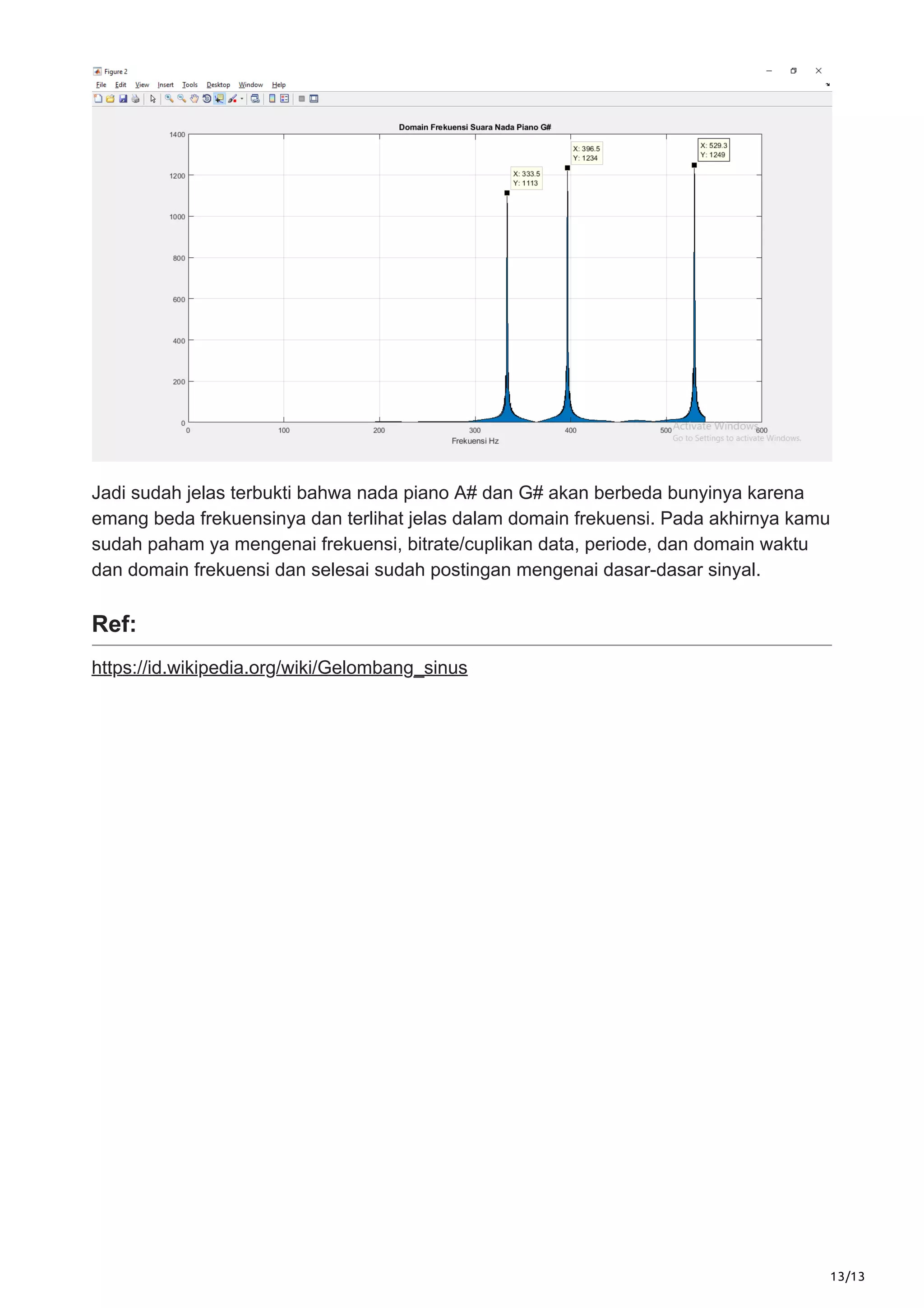 pengolahan sinyal digital dengan matlab | PDF