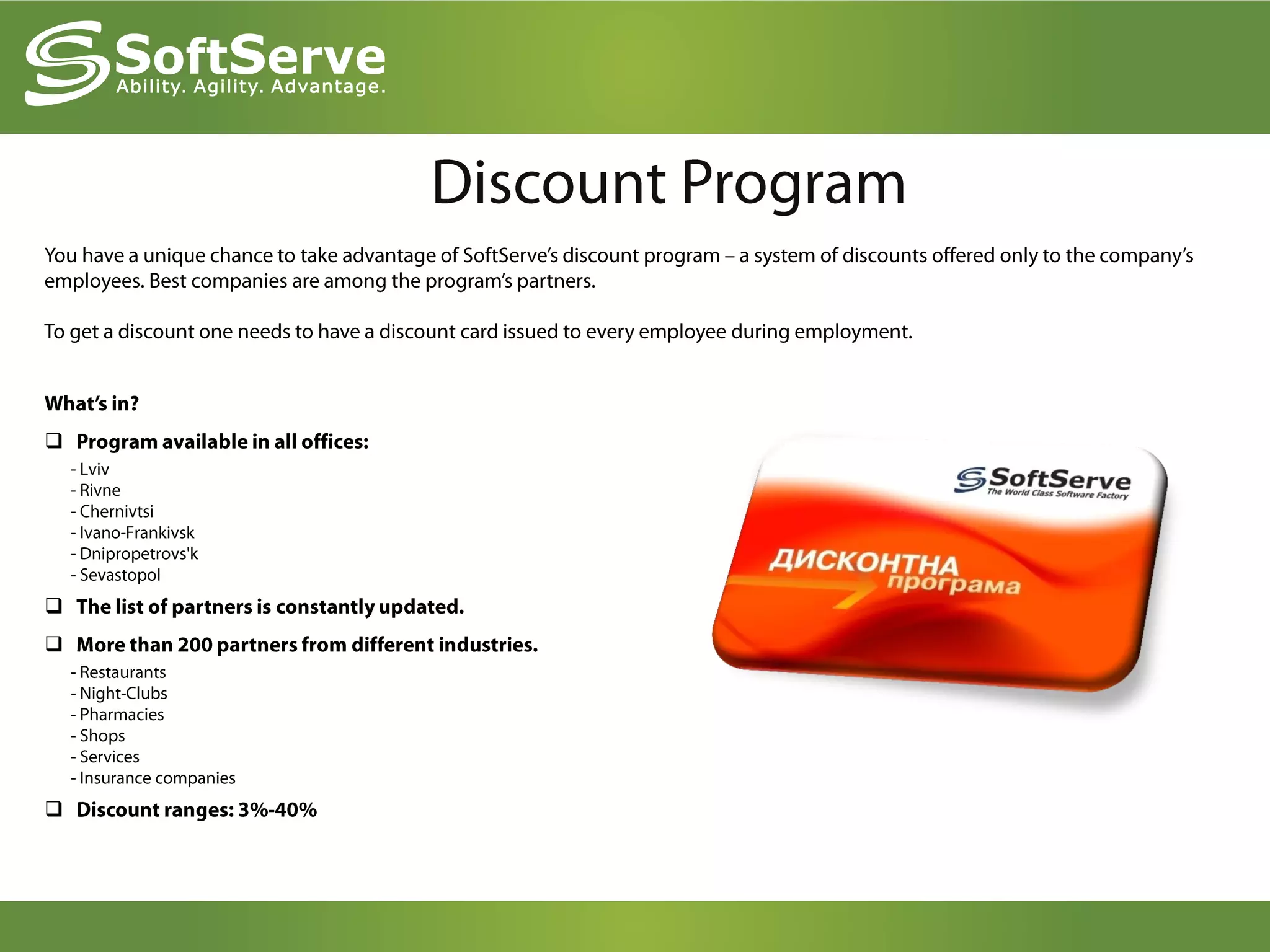 SoftServe - the difference is you! join professionals! | PDF