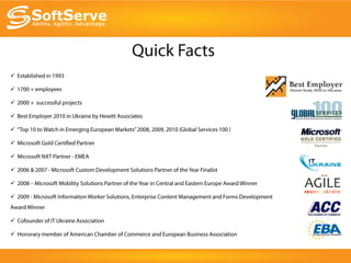 SoftServe - the difference is you! join professionals! | PPT