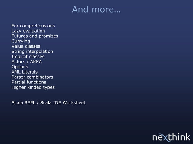 Softshake 2013: 10 reasons why java developers are jealous of Scala ...