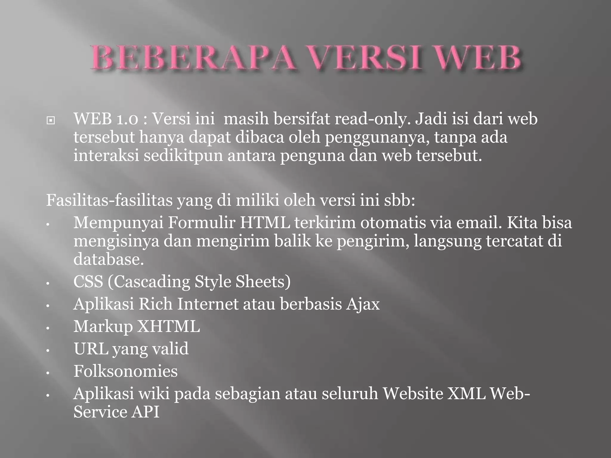Perkembangan Teknologi Web Browser | PPTX