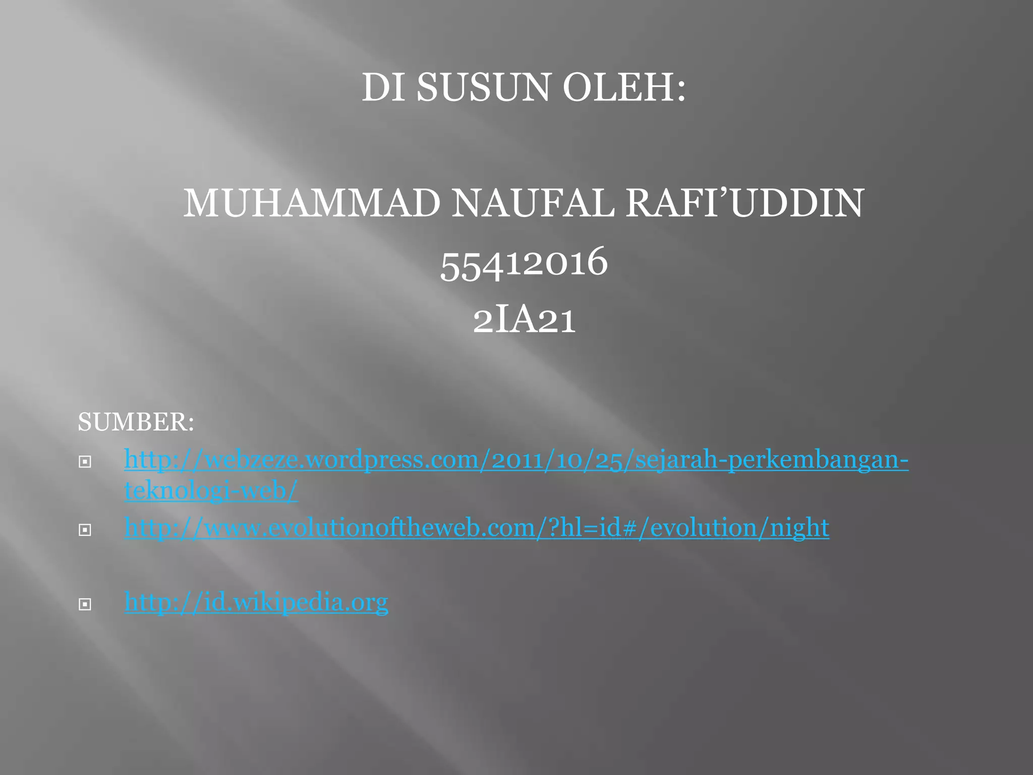 Perkembangan Teknologi Web Browser | PPTX