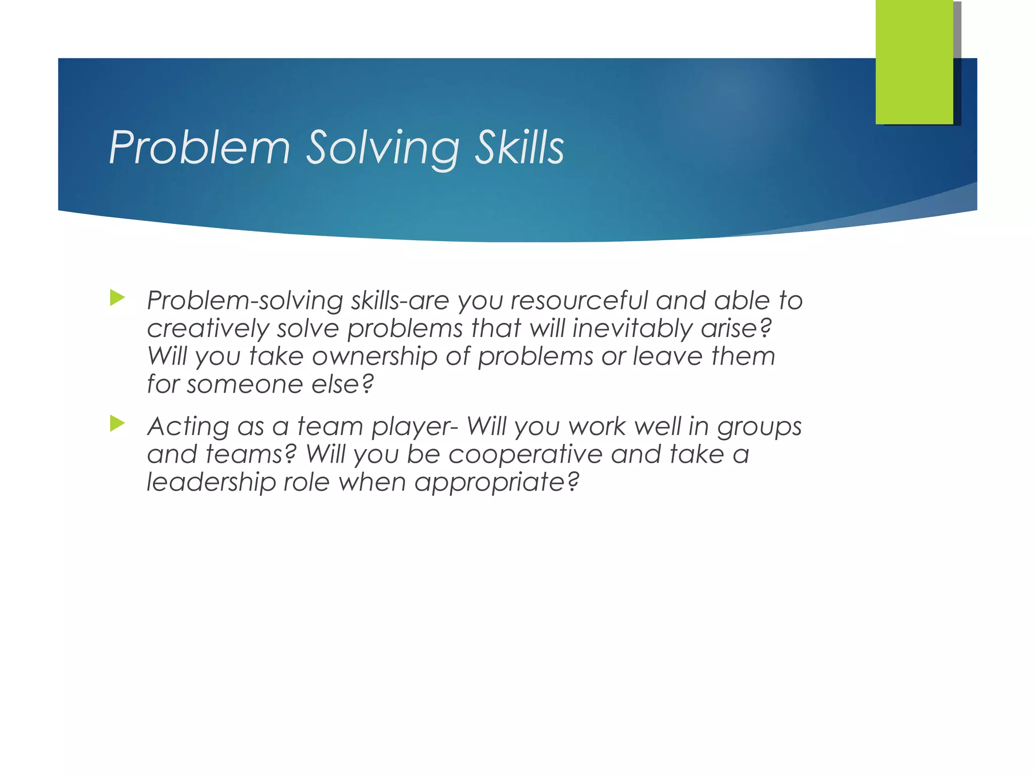 Soft skill at work place | PPT