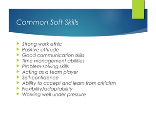 Soft skill at work place | PPT