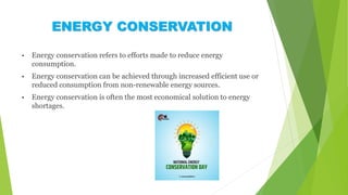Energy conservation and save the world life | PPT