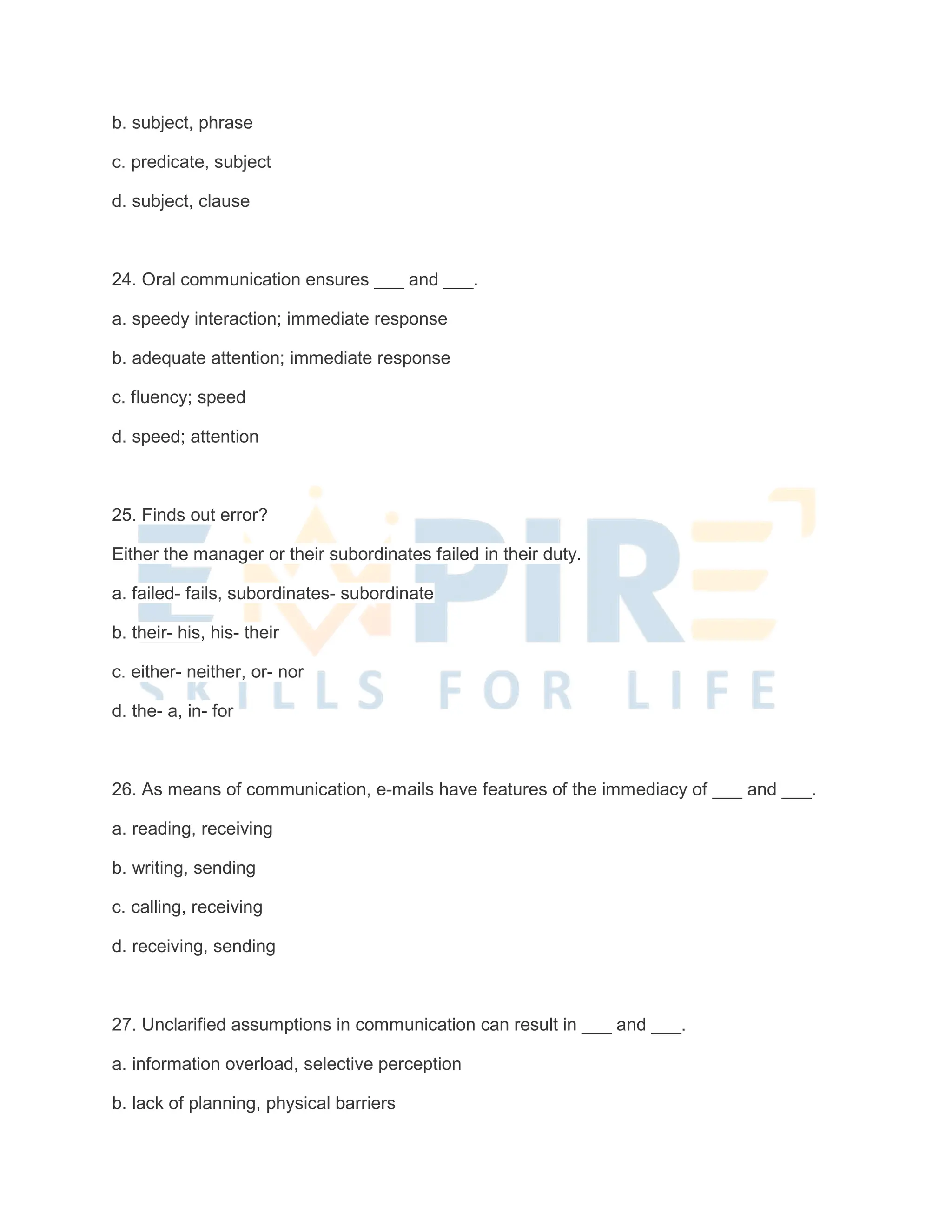 skills-Personality Development Multiple Choice Questions | PDF
