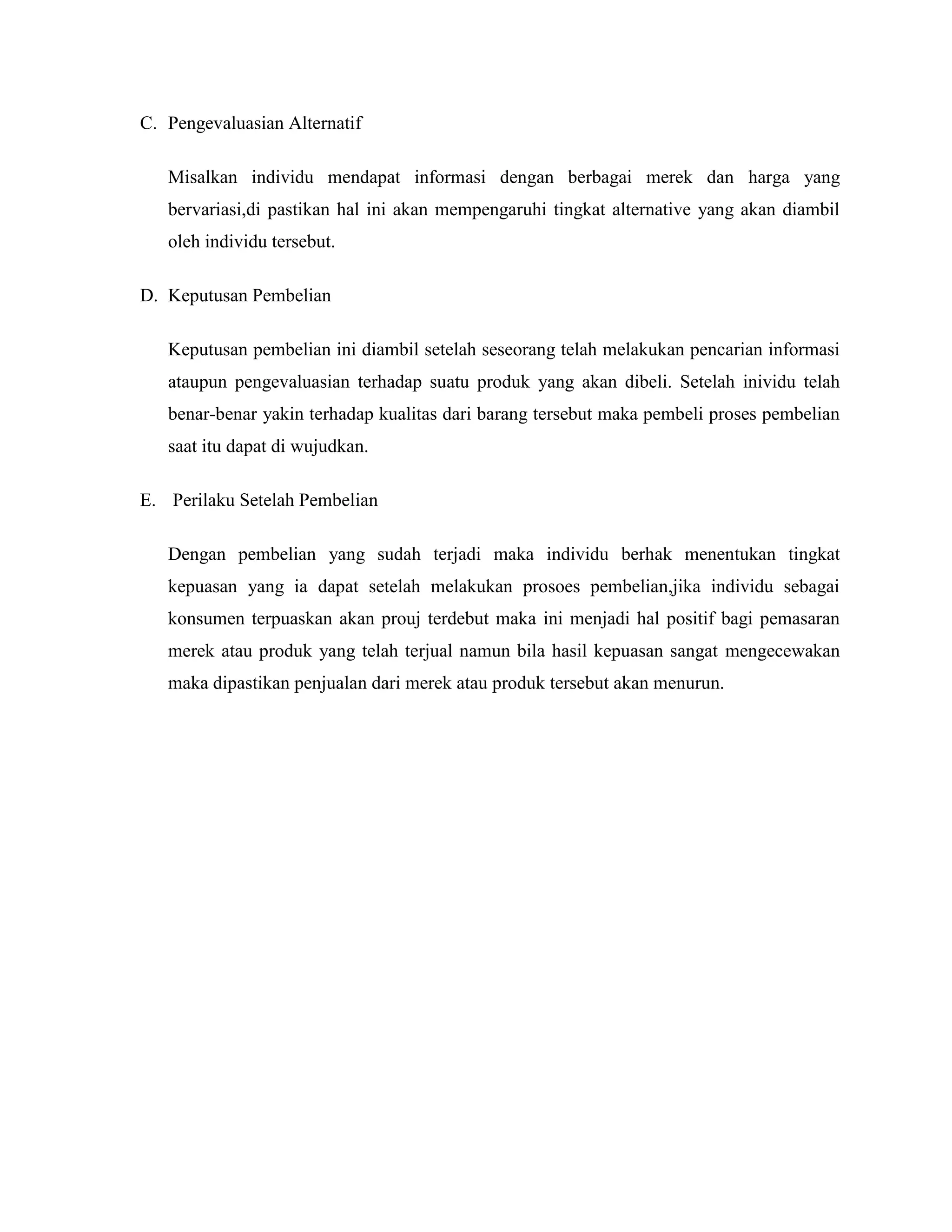 Softskill 2 proses keputusan pembelian oleh konsumen | PDF