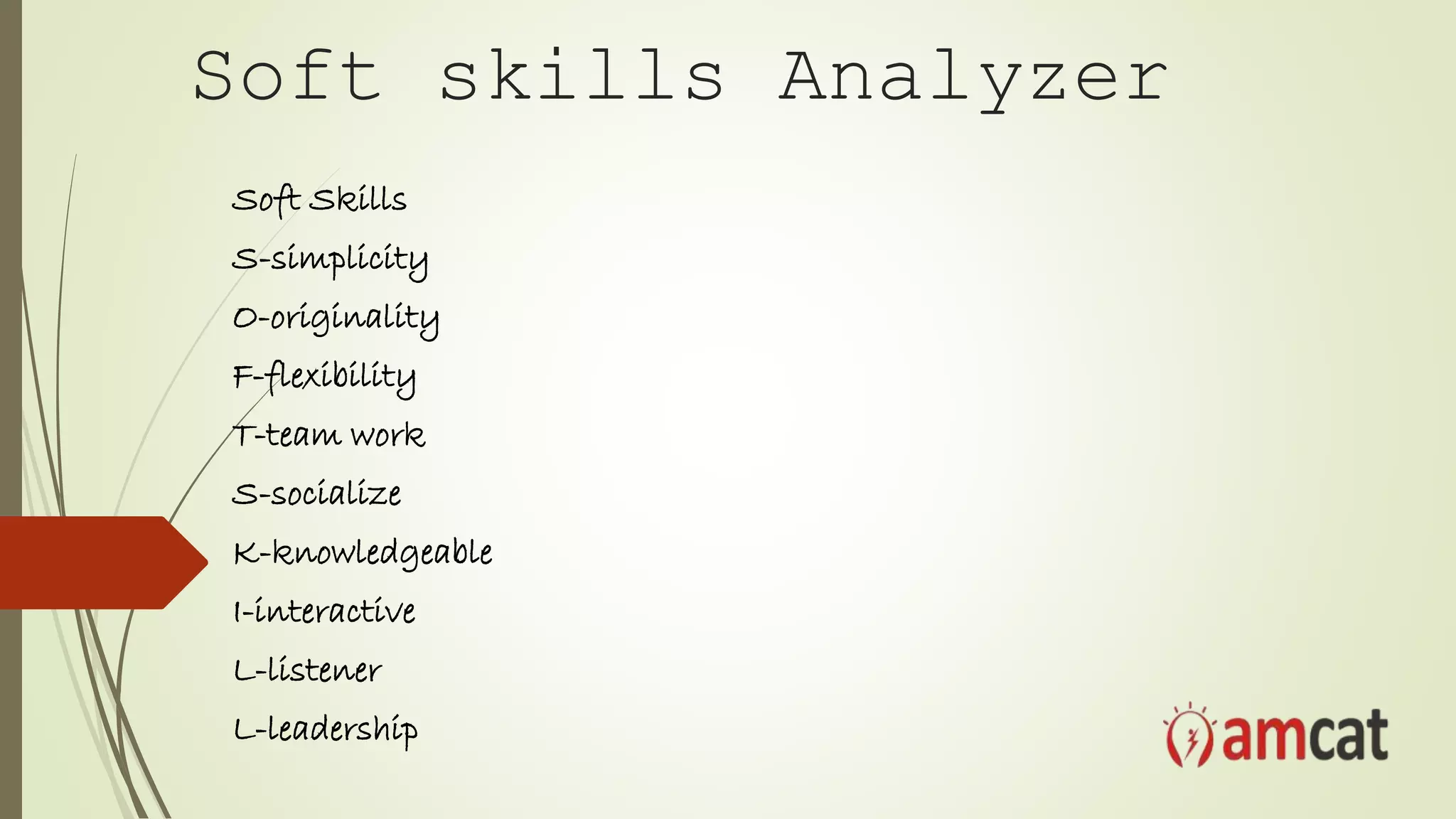 Soft skill assessments - ELP AMCAT | PPTX