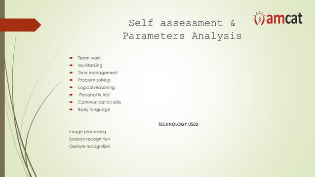 Soft skill assessments - ELP AMCAT | PPTX
