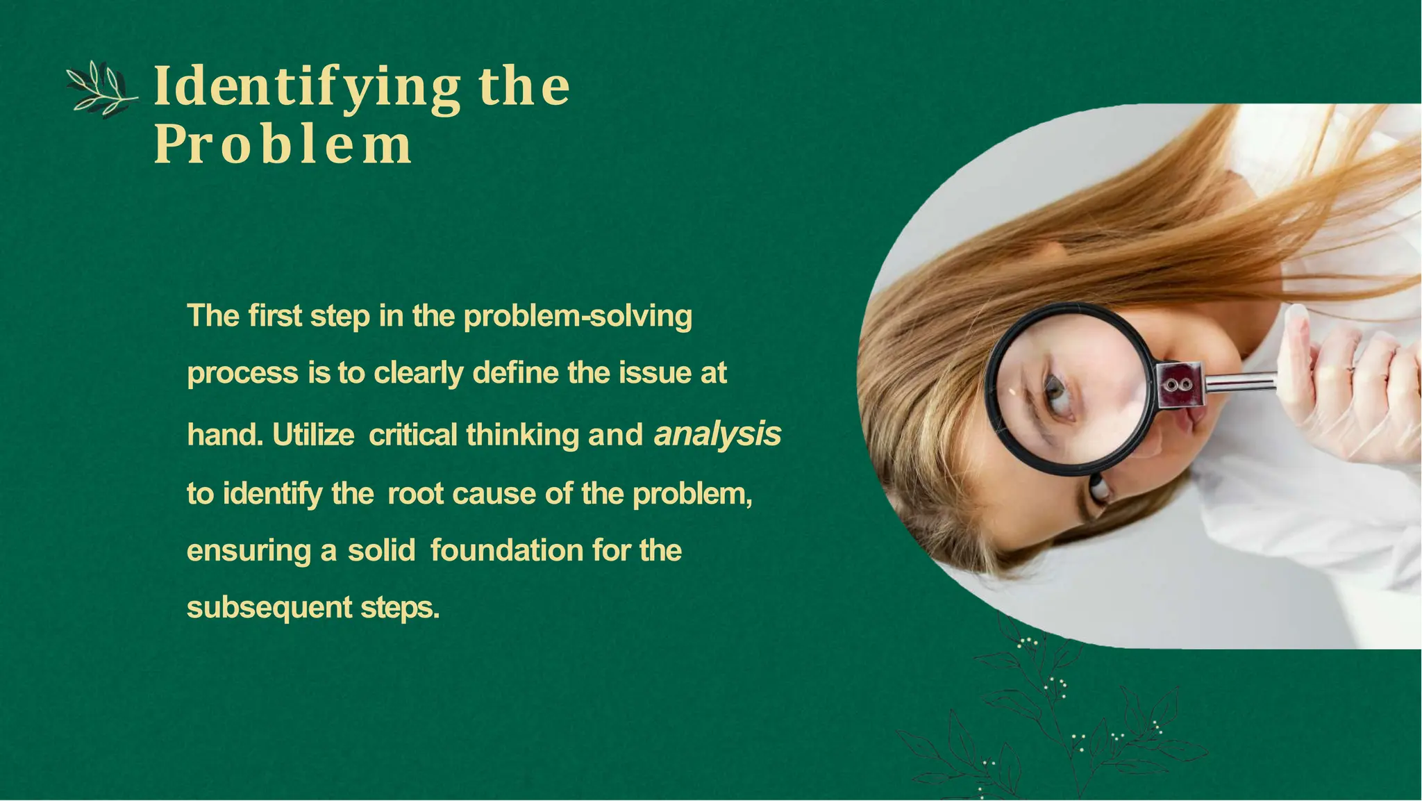 Soft skill : Steps in Problem Solving process | PPT