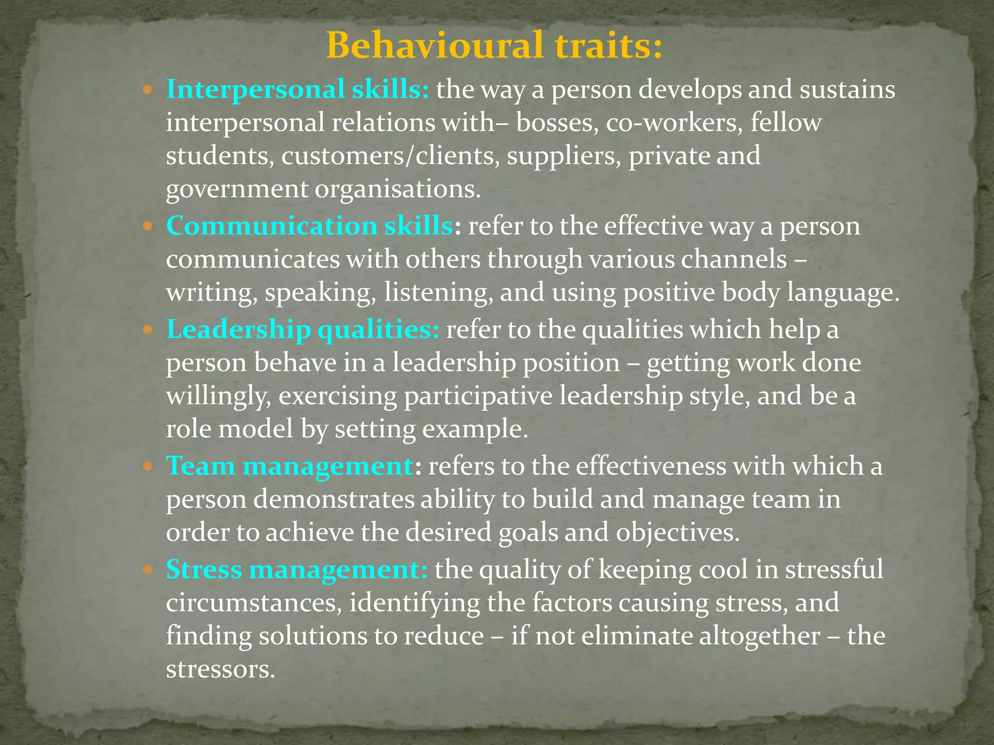 Soft skill devleopment unit 1 beu | PPTX