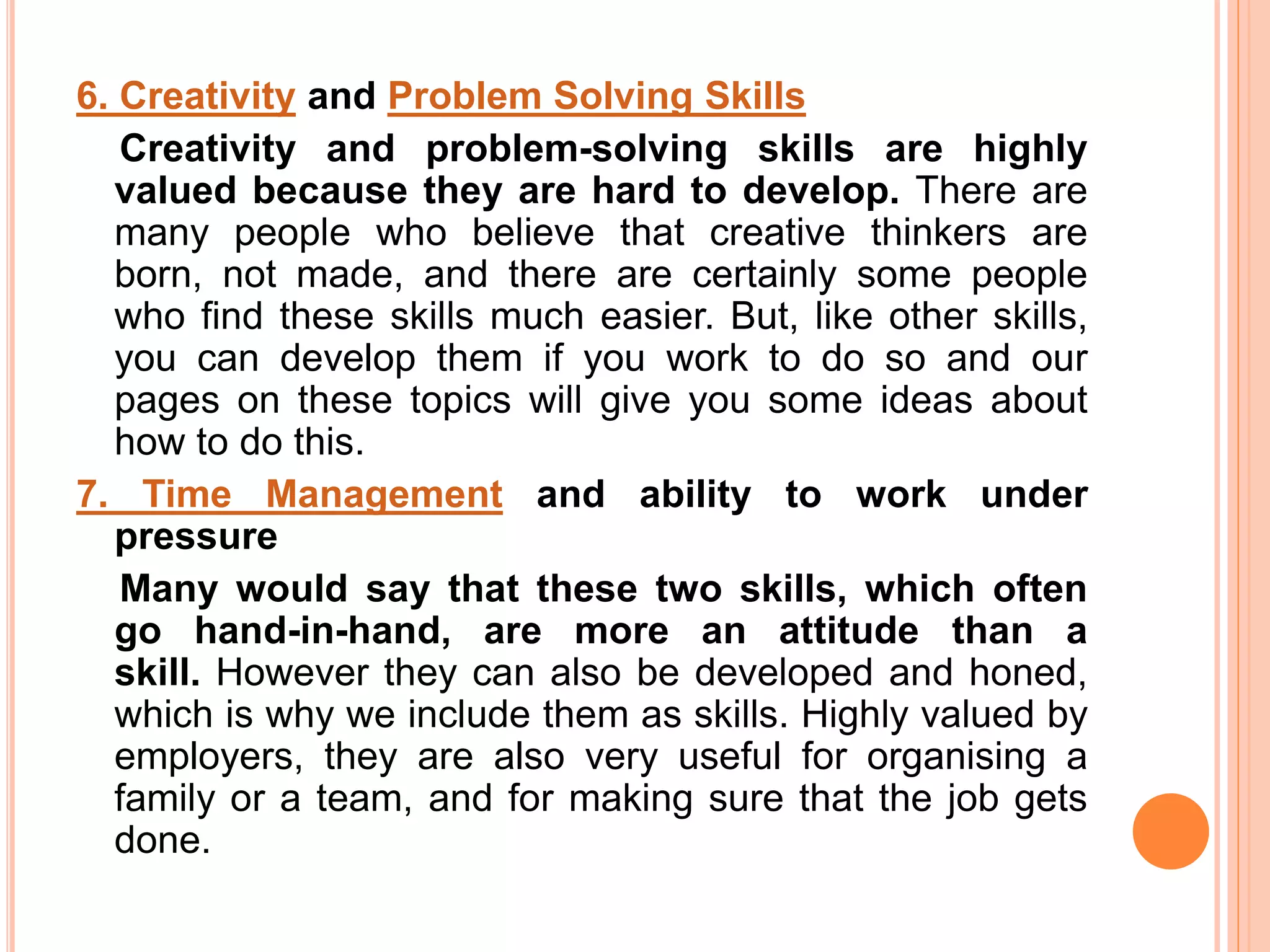 Soft Skills / Employability skills | PPTX