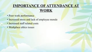 Life skills - soft skill, work environment, Attendance and punctuality ...