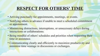 Life skills - soft skill, work environment, Attendance and punctuality ...