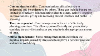 Life skills - soft skill, work environment, Attendance and punctuality ...
