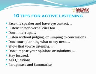 Communication Skills # Soft Skills - Listening Skills PPT.pptx