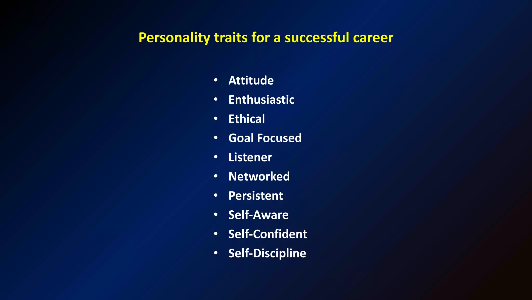 Soft skills and Personality Traits at different stages of the career ...