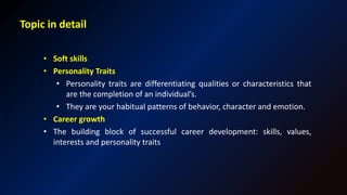 Soft skills and Personality Traits at different stages of the career ...