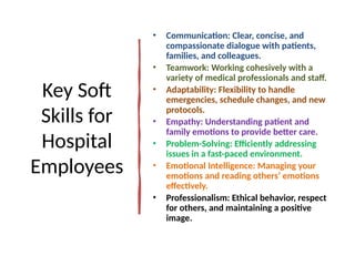 Soft Skills for Hospital Employees - Empowering Employees ...