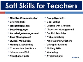Soft Skills for Maths Teachers | PPT